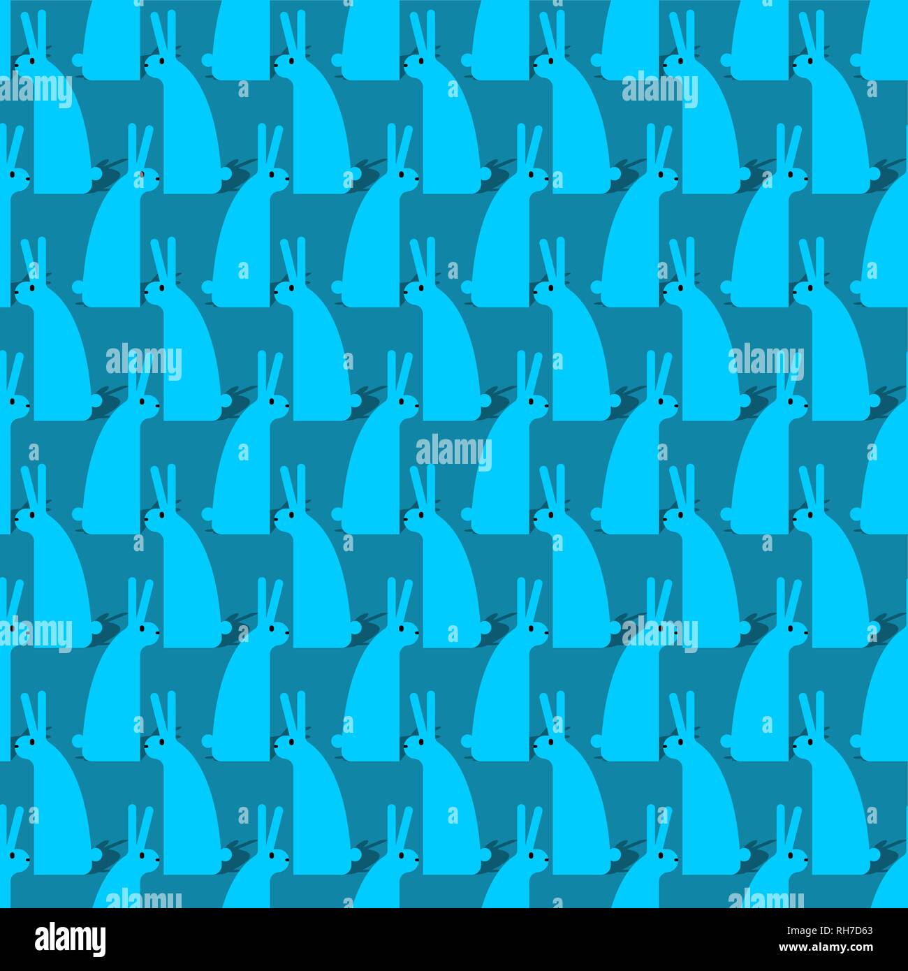 Rabbit pattern seamless. hare background. Baby cloth texture. Vector ...