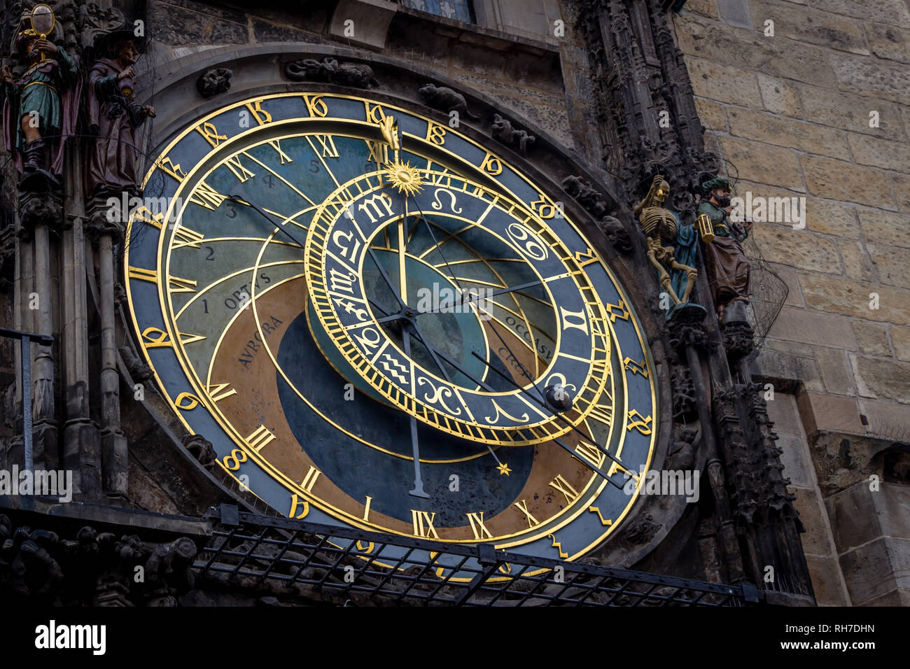 Astronomical clock tower prague czech republic hi-res stock photography ...