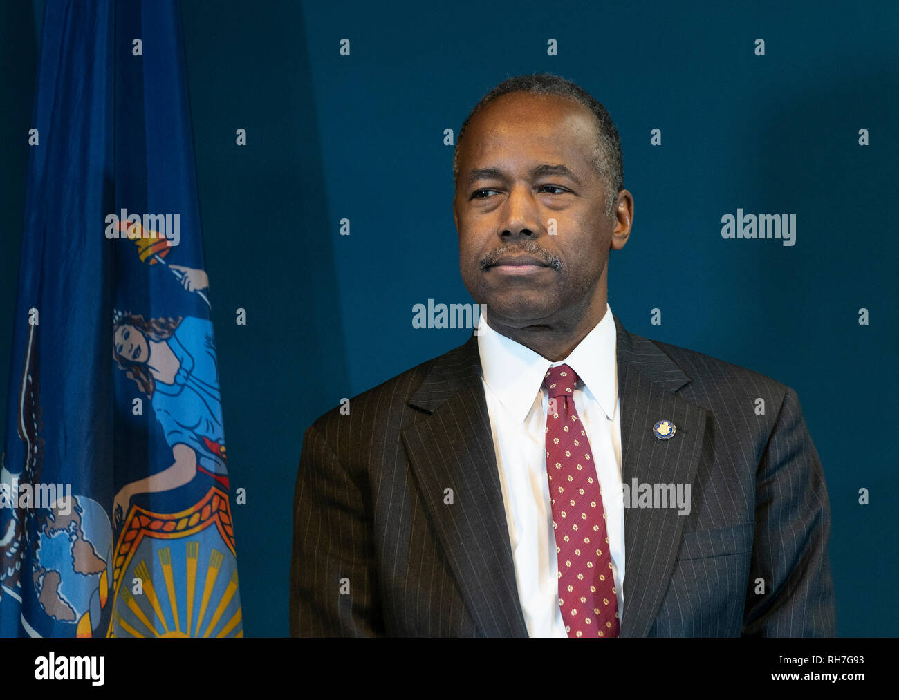 New York, United States. 31st Jan, 2019. Secretary of US HUD Ben Carson ...