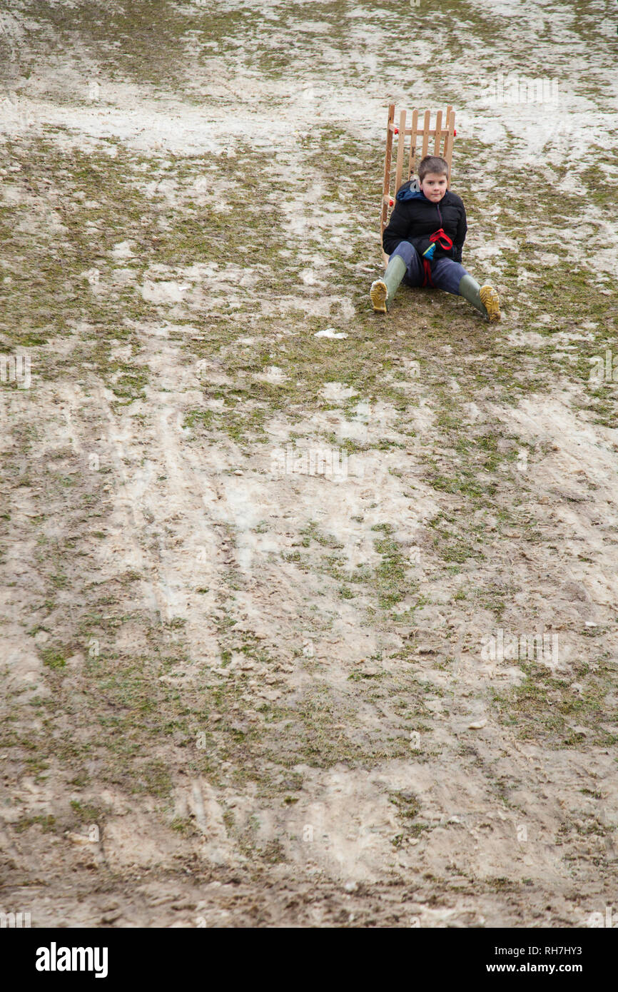 Sledge slope hi-res stock photography and images - Alamy