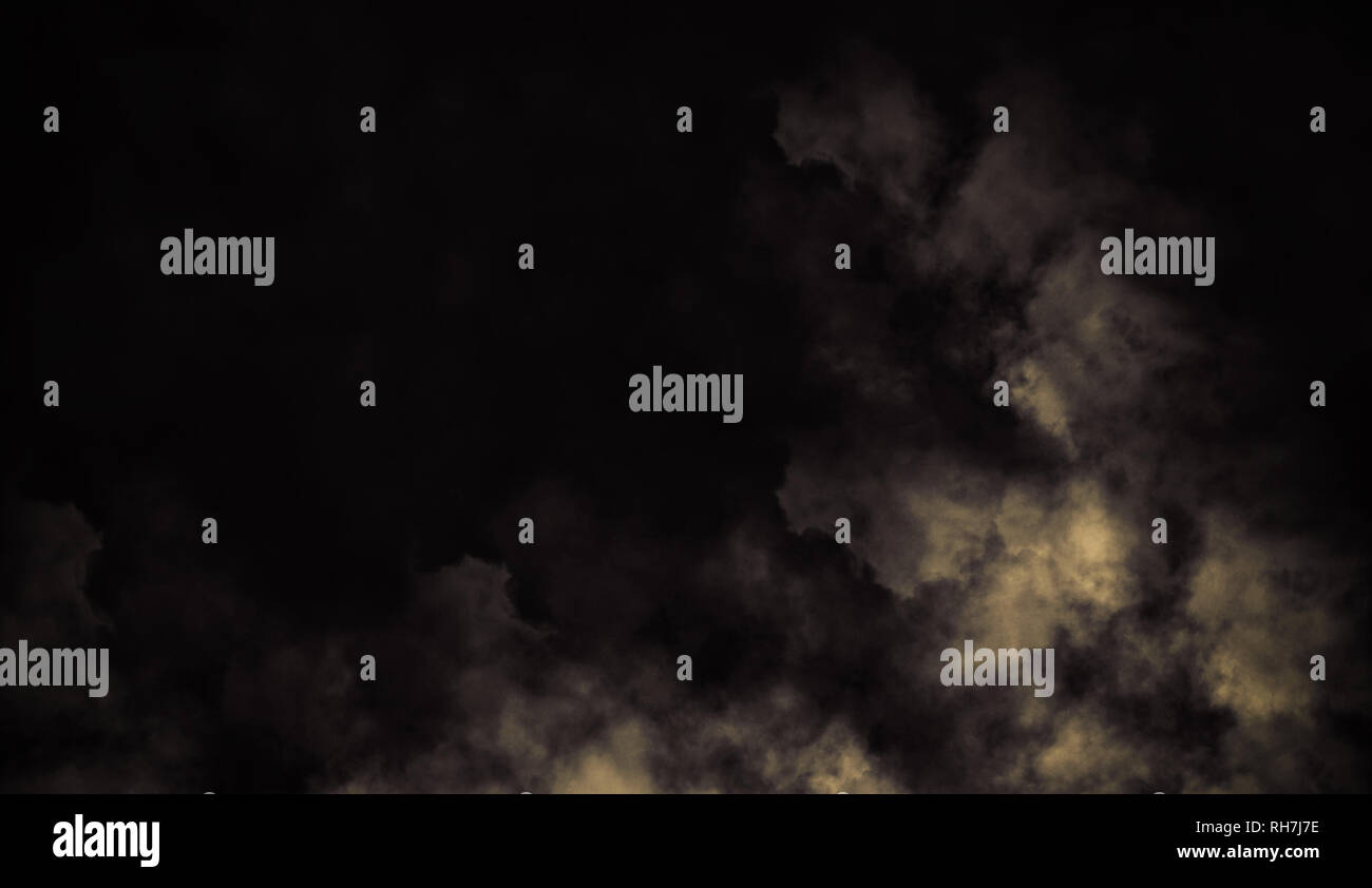 Abstract smoke mist fog on a black background. Texture. Design element ...