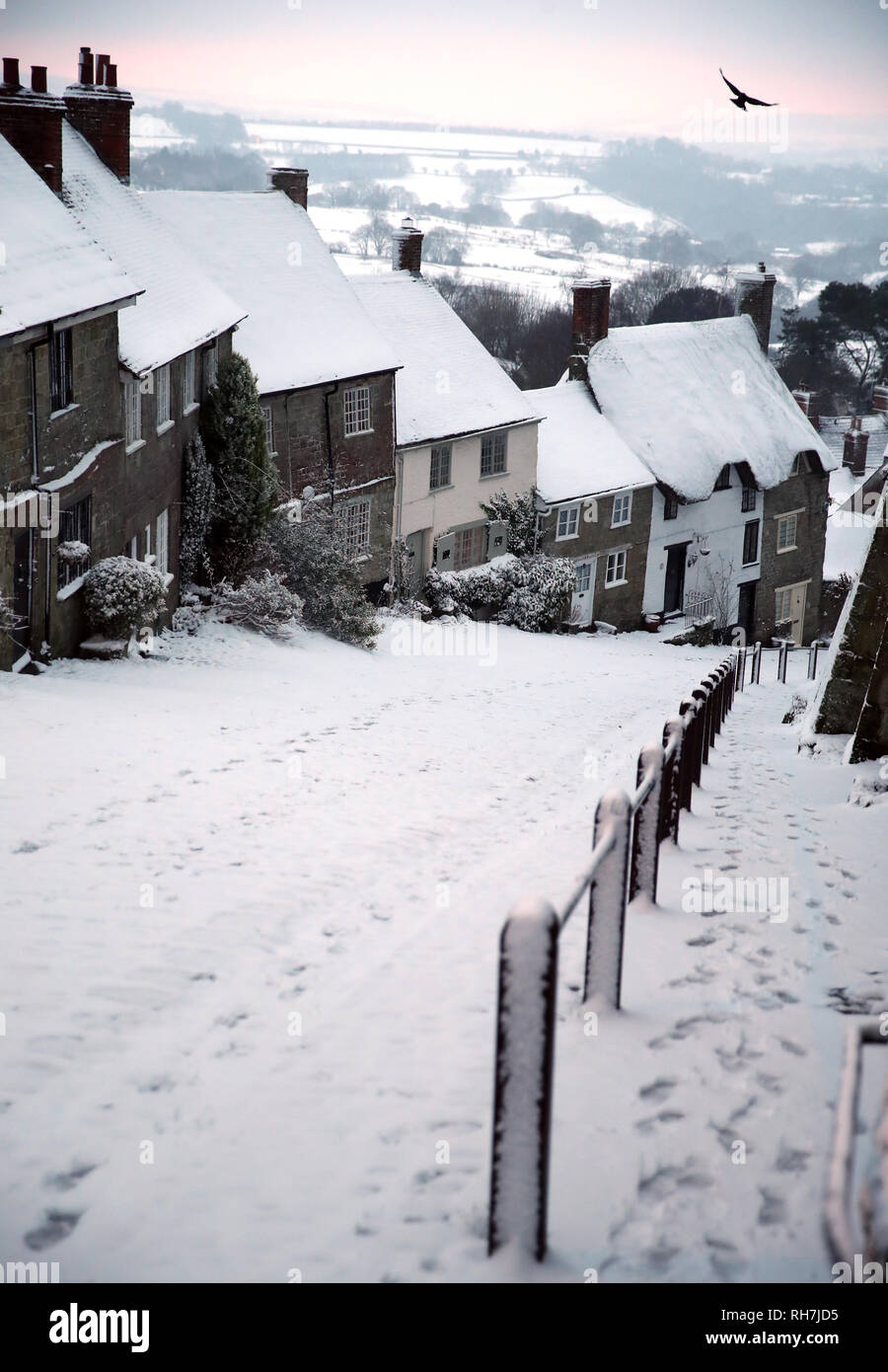 Shaftesbury dorset snow hi-res stock photography and images - Alamy
