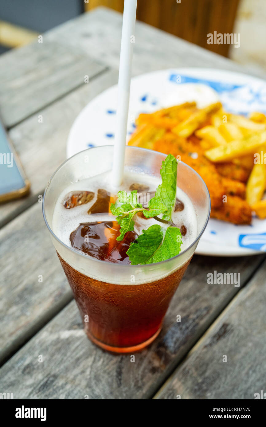 a refreshment beverage in the tropical season Stock Photo - Alamy