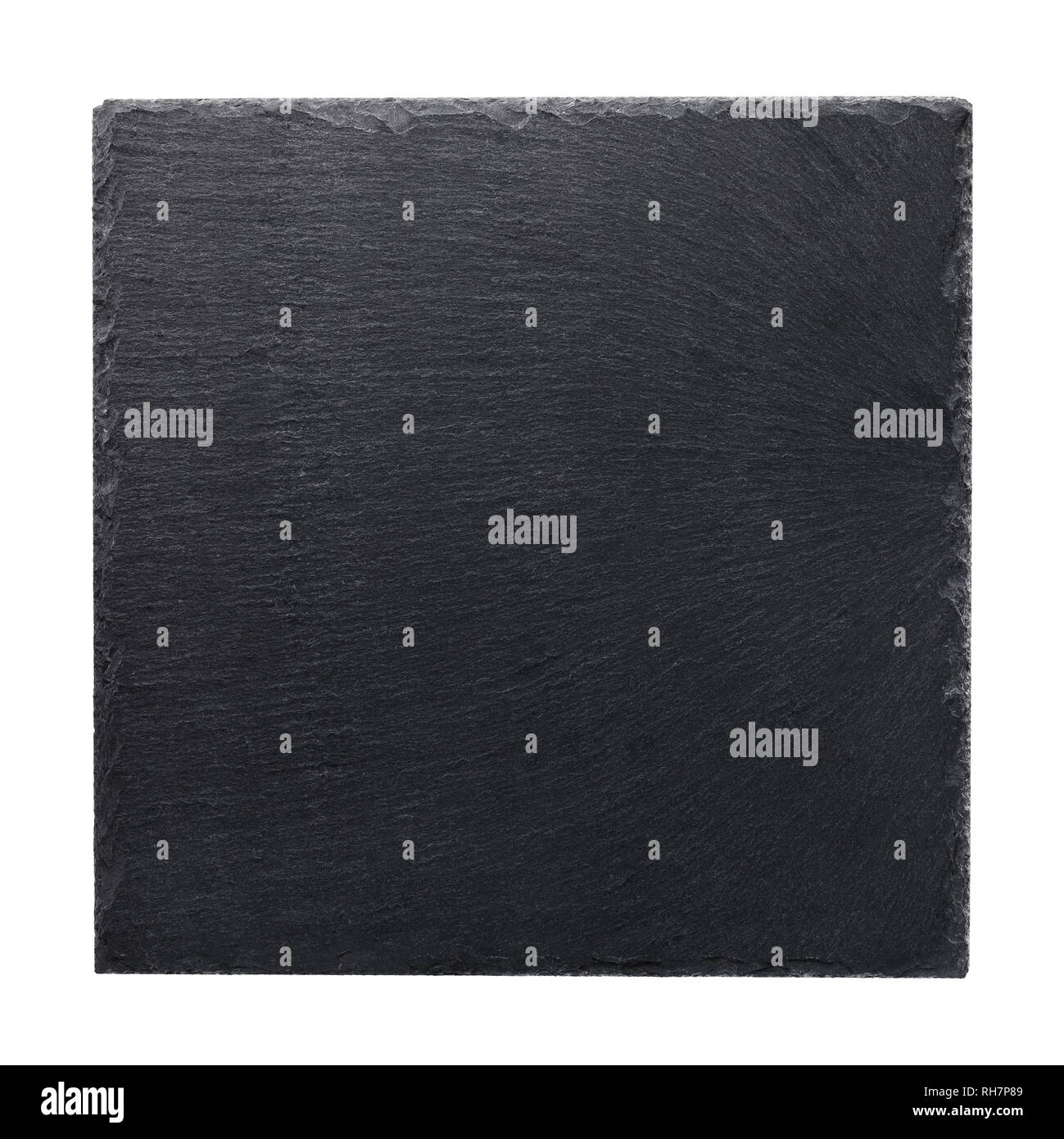 Black stone slate stand isolated on white background, top view Stock ...