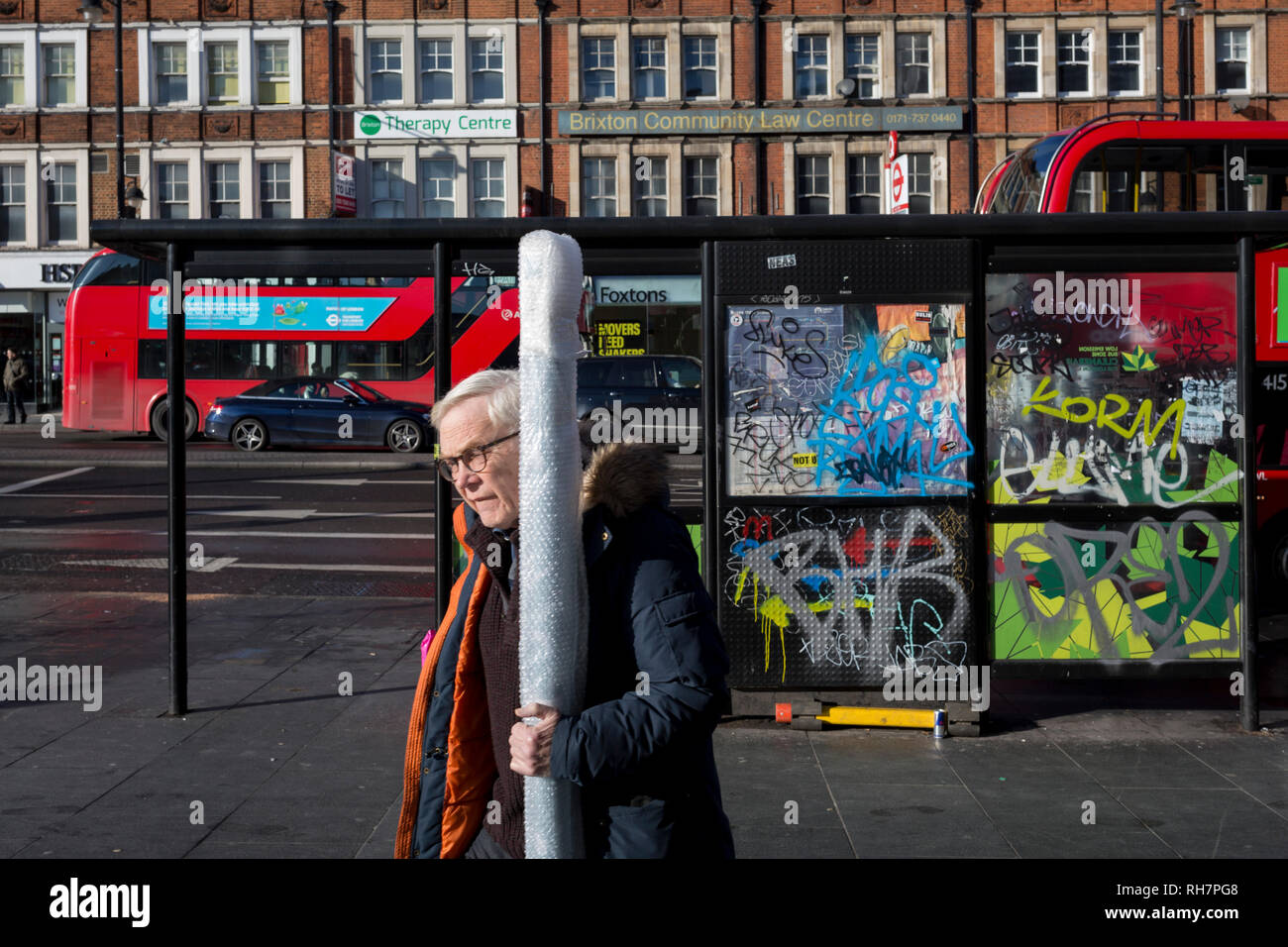 Brixton bus stop hi-res stock photography and images - Alamy