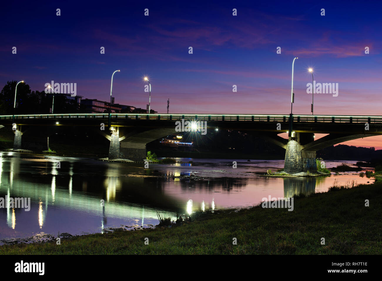 Bridge in Uzhgorod Stock Photo - Alamy