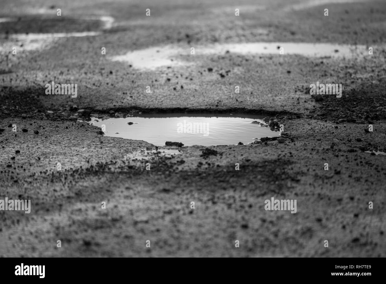 Pothole full of water hi-res stock photography and images - Alamy