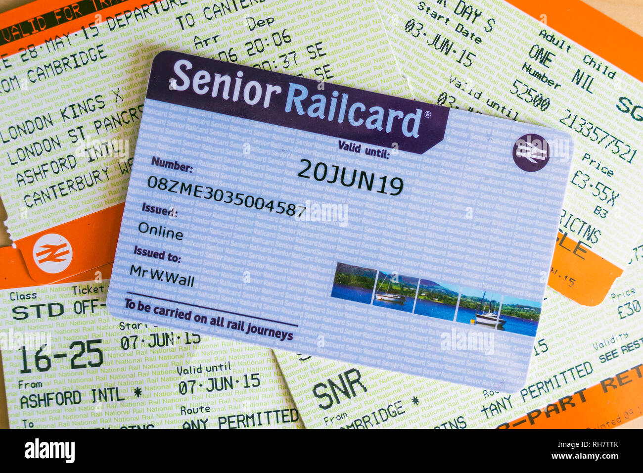 Senior railcard hi-res stock photography and images - Alamy