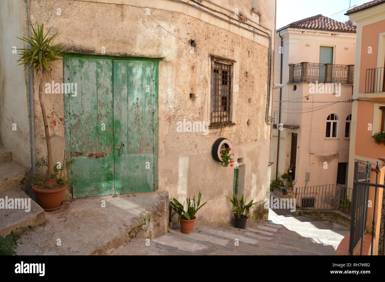 The town of Rivello Stock Photo - Alamy