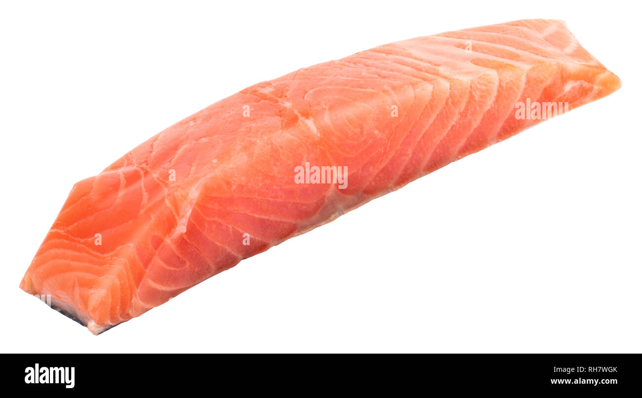Fillet of trout isolated on white background Stock Photo - Alamy