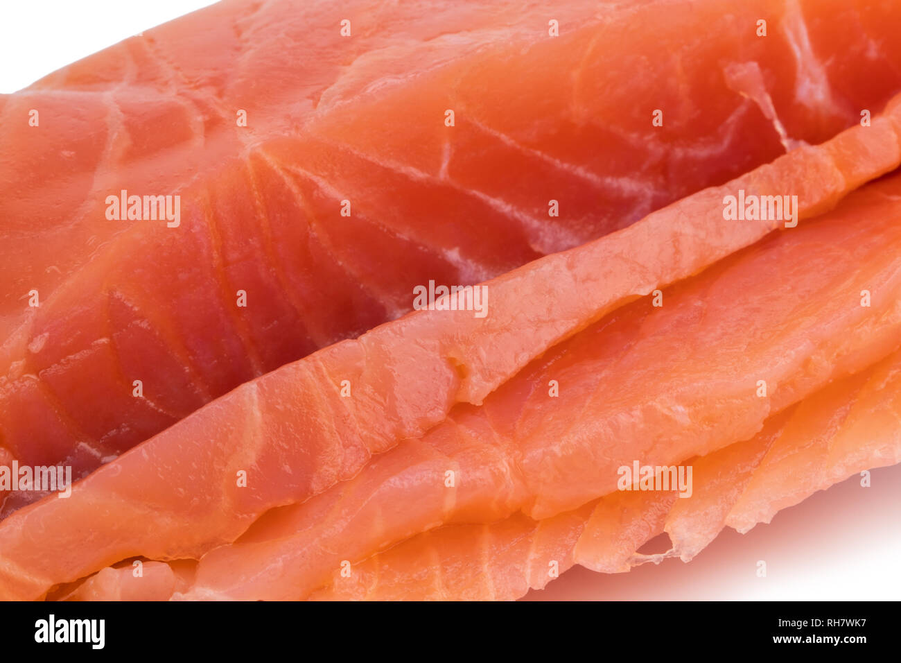 Fillet of trout isolated on white background Stock Photo - Alamy