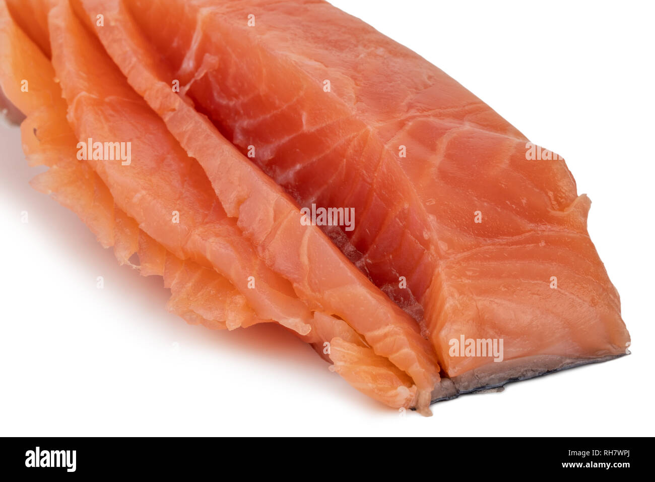 Fillet of trout isolated on white background Stock Photo - Alamy