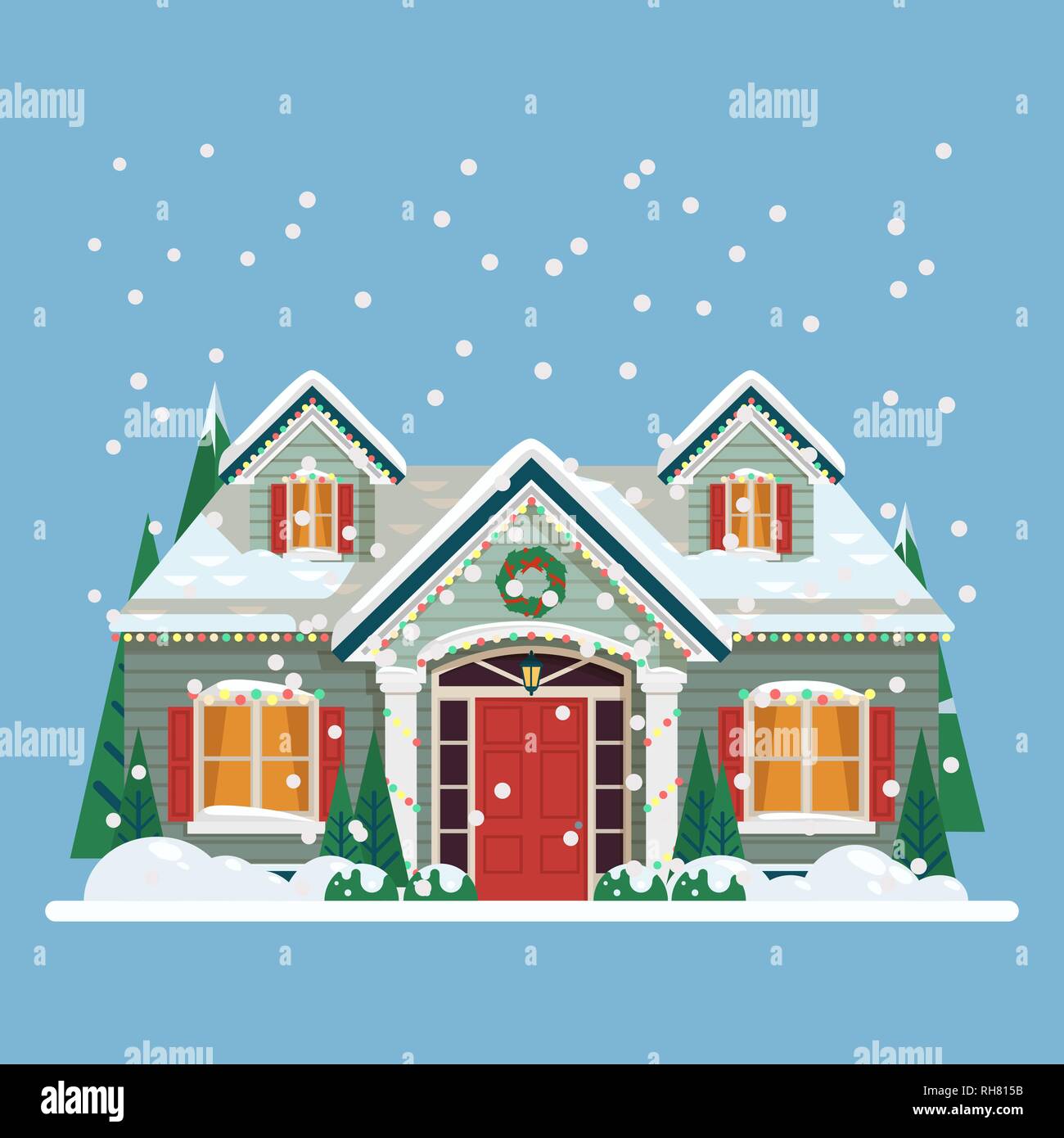 Christmas home decor new Stock Vector Images - Alamy