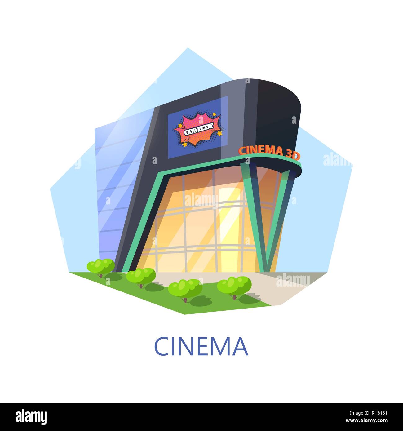 Film premiere exterior Stock Vector Images - Alamy