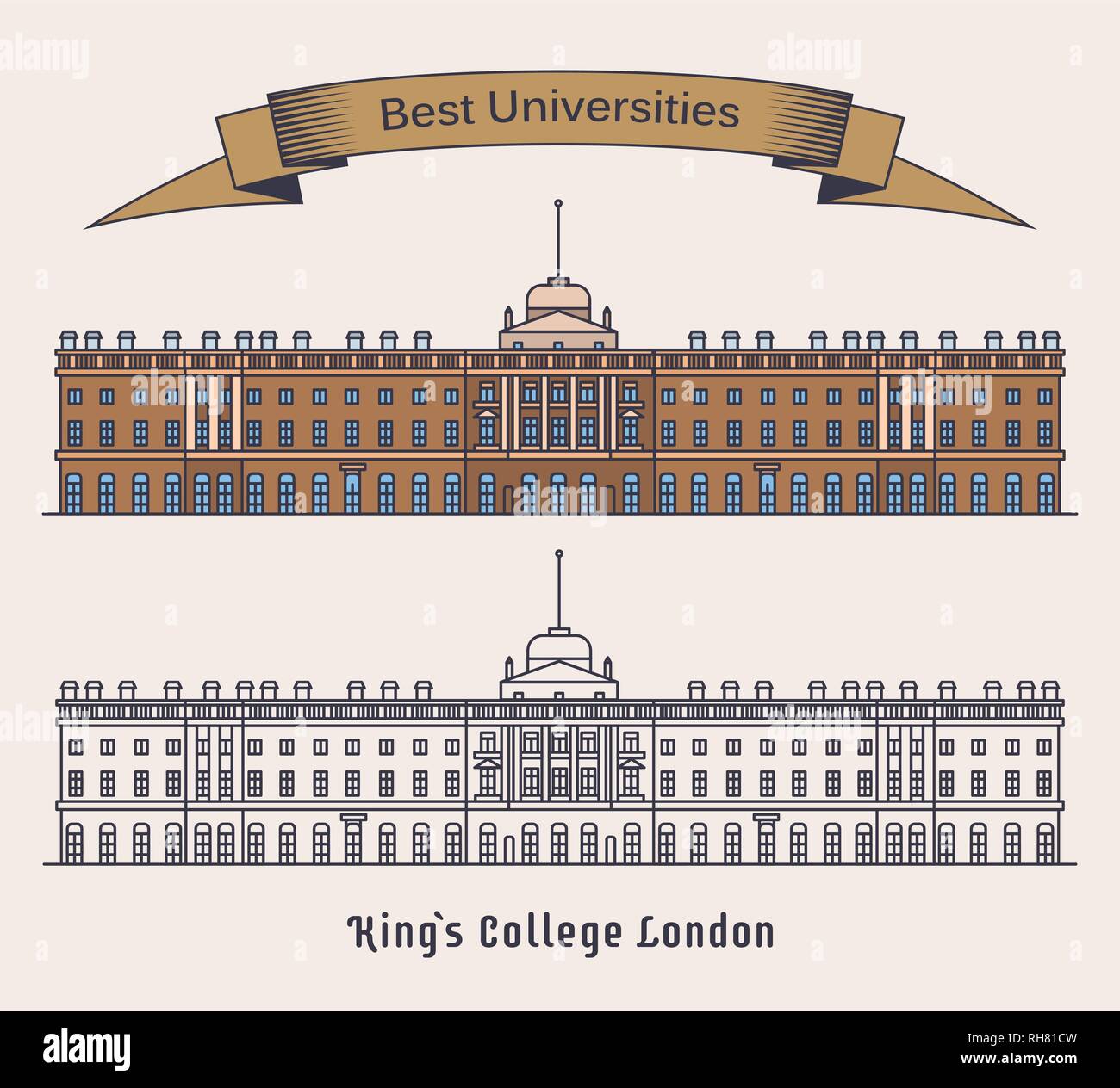 Modern university london Stock Vector Images - Alamy