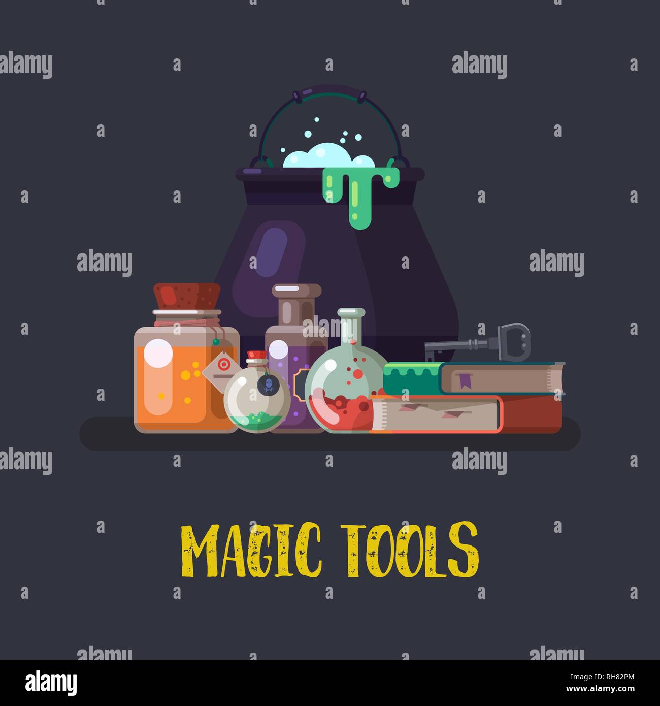 Magic elixir witchcraft icon Stock Vector Images - Alamy