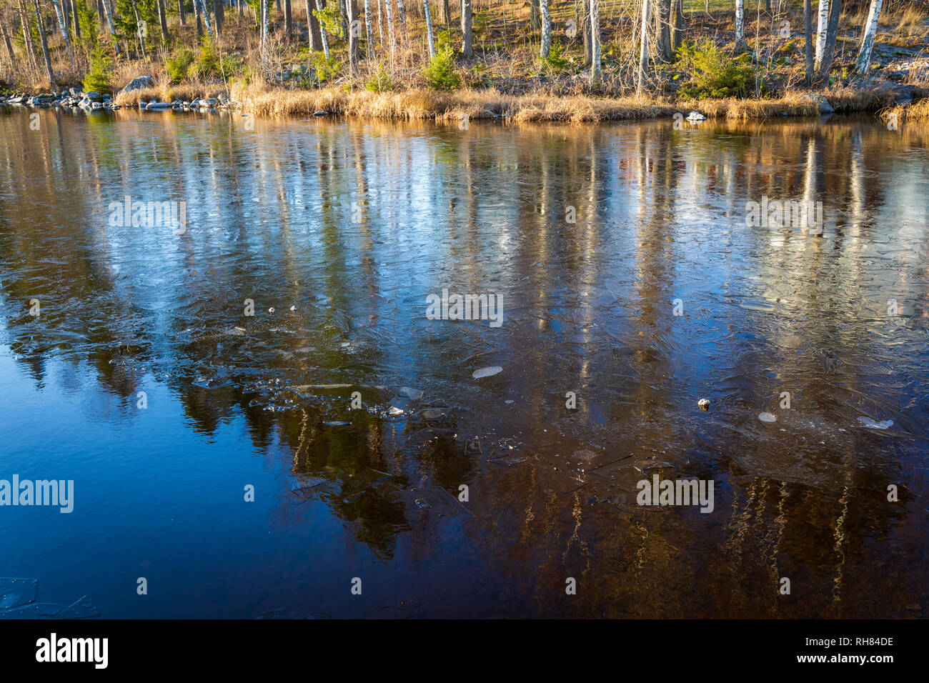 Thin ice lake hi-res stock photography and images - Alamy