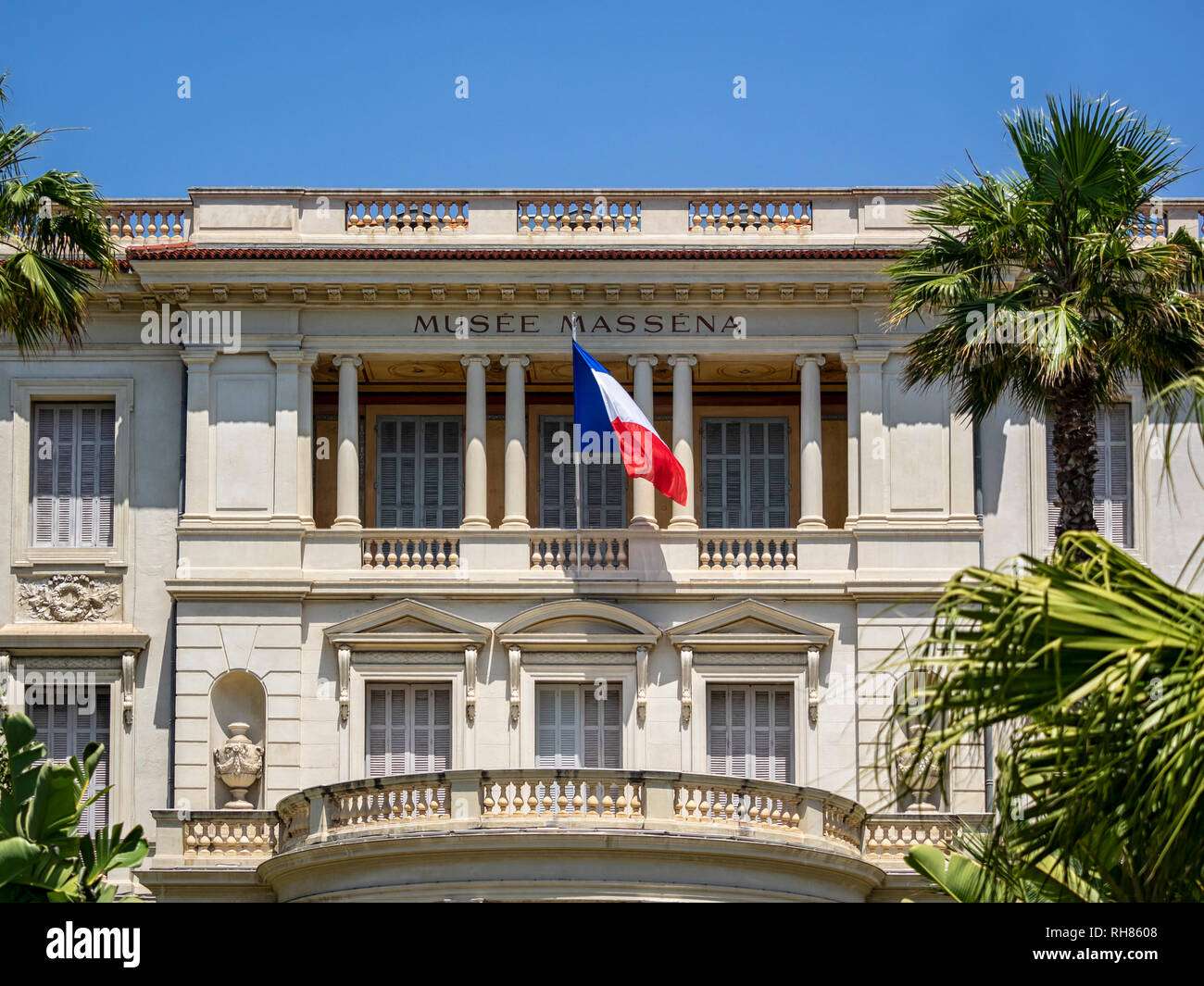 NICE, FRANCE - MAY 29, 2018: Facade of the Massena Museum (Musee ...