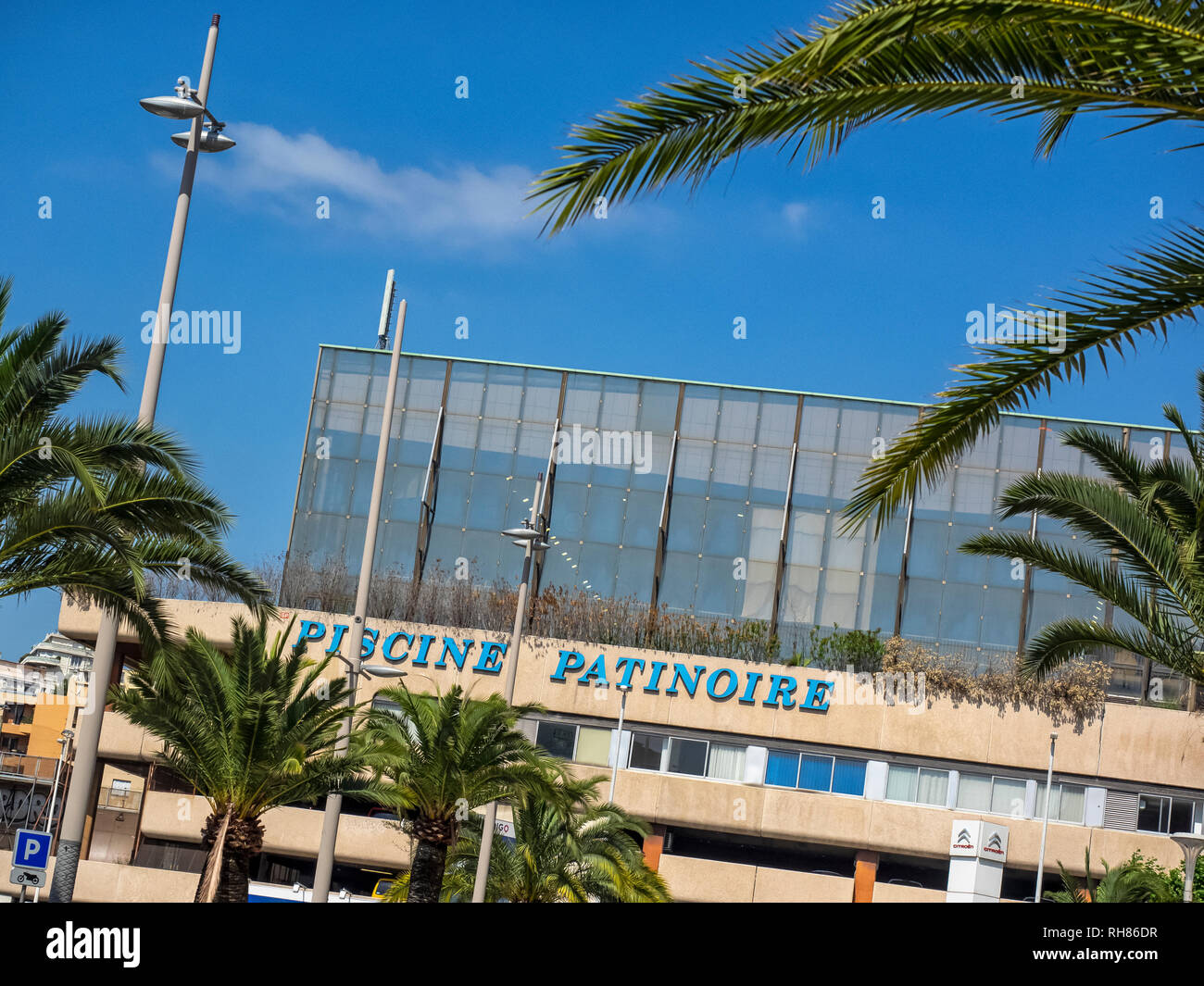 NICE, FRANCE - MAY 29, 2018: Patinoire Jean Bouin - Indoor Public ...
