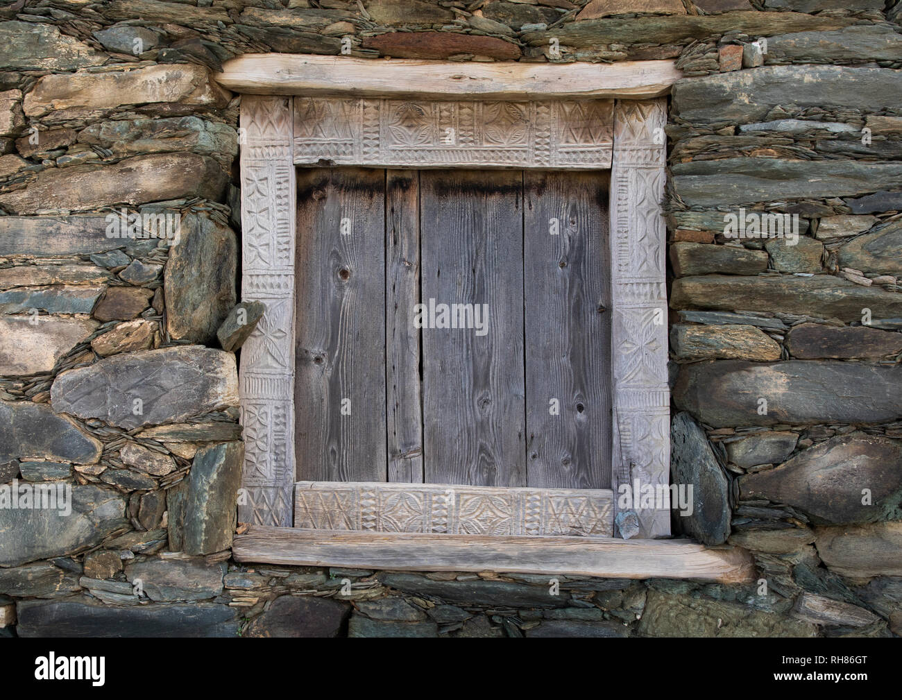 Wooden window in al-Namas fort, Al-Bahah region, Altawlah, Saudi Arabia ...
