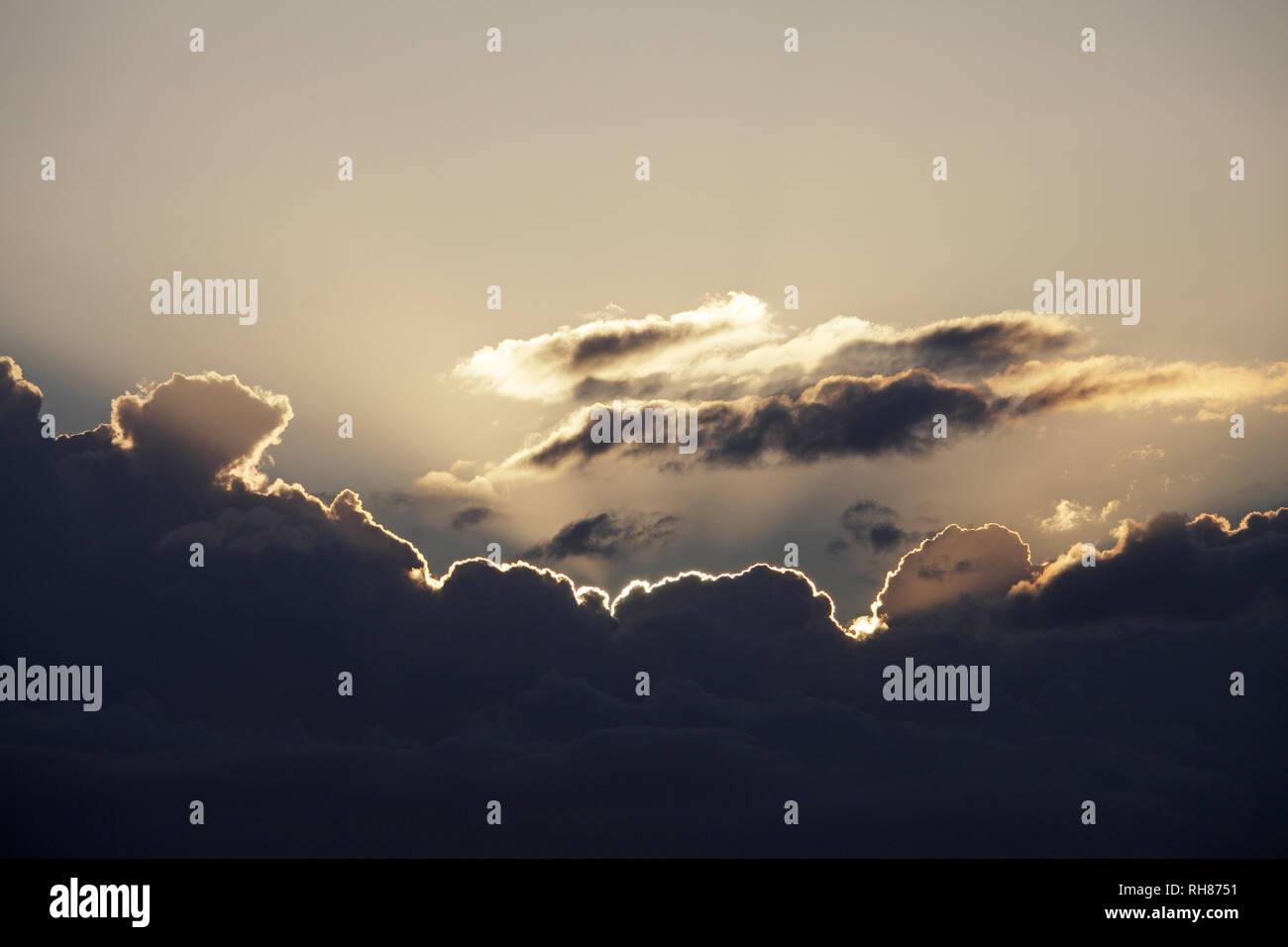 Light rays coming from the clouds hi-res stock photography and images ...
