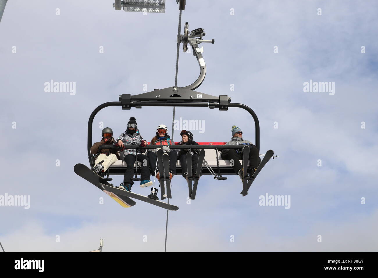 A lift in winter Ski resort Borovets, Samokov, Bulgaria Stock Photo - Alamy