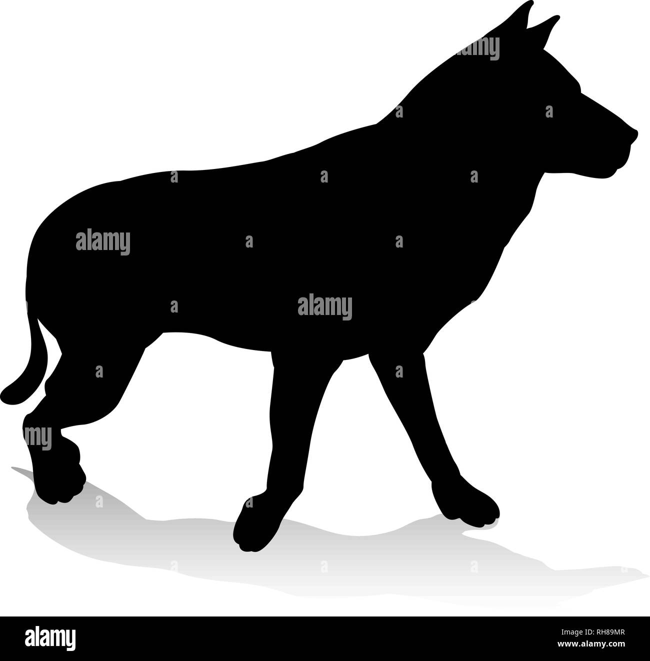 Group of dog silhouette hi-res stock photography and images - Alamy