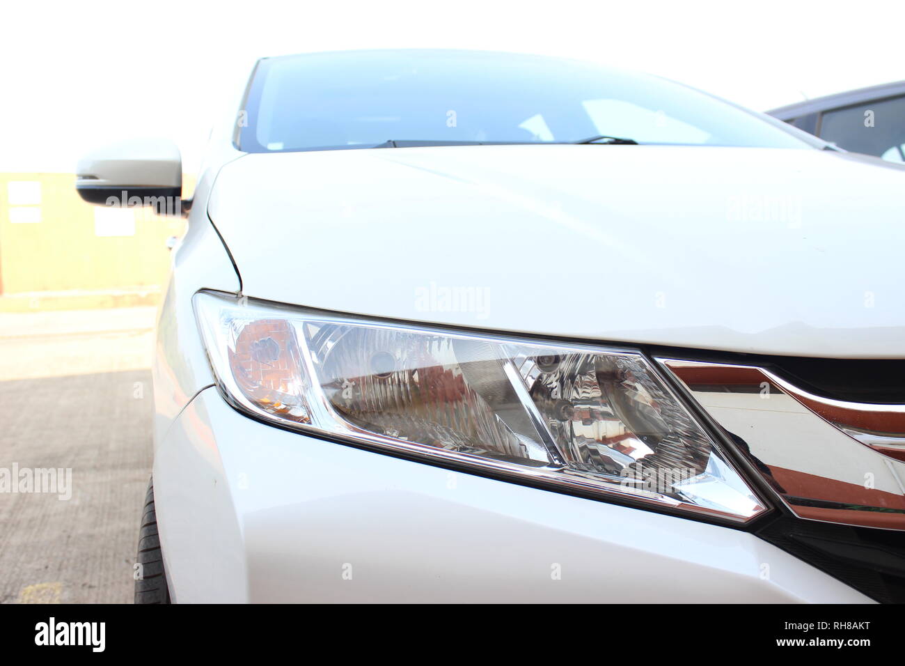 Car vehicle head lamp and light with front view Stock Photo - Alamy