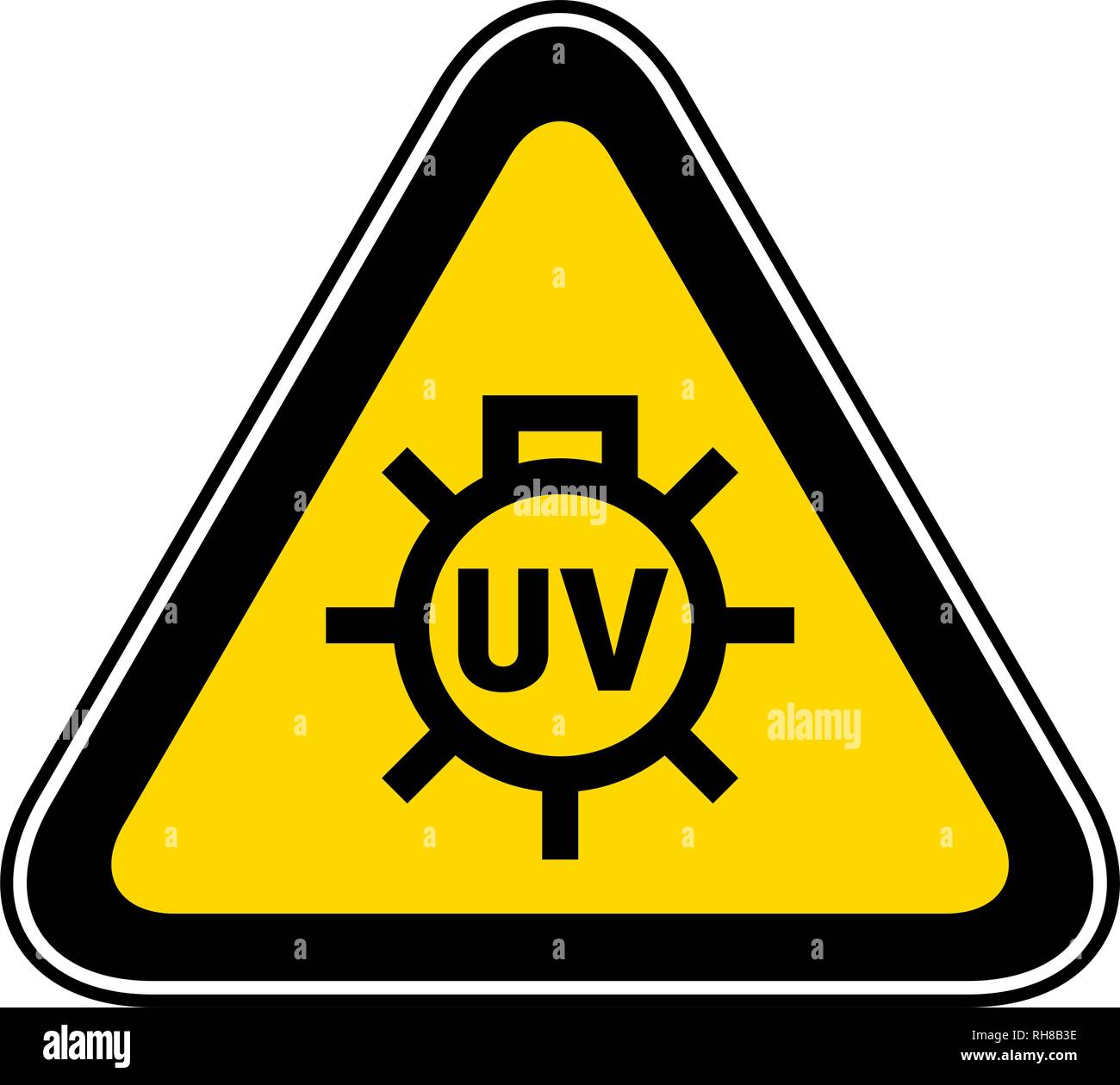 Triangular Warning Hazard Symbol Stock Vector Image & Art - Alamy