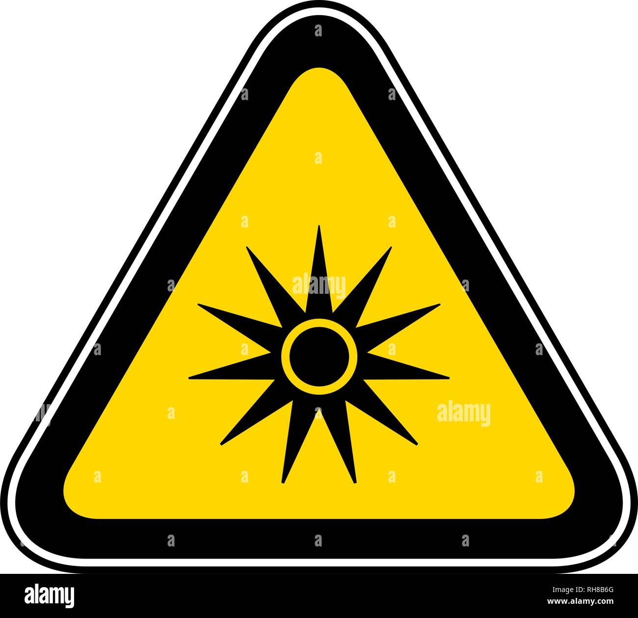 Triangular stop sign hi-res stock photography and images - Alamy