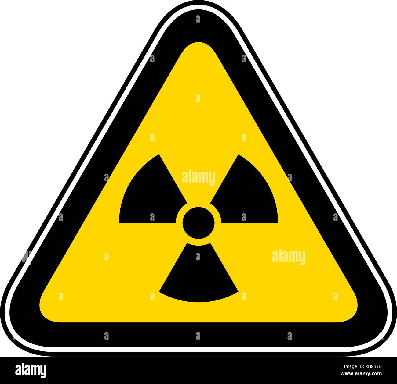 Triangular Warning Hazard Symbol Stock Vector Image & Art - Alamy