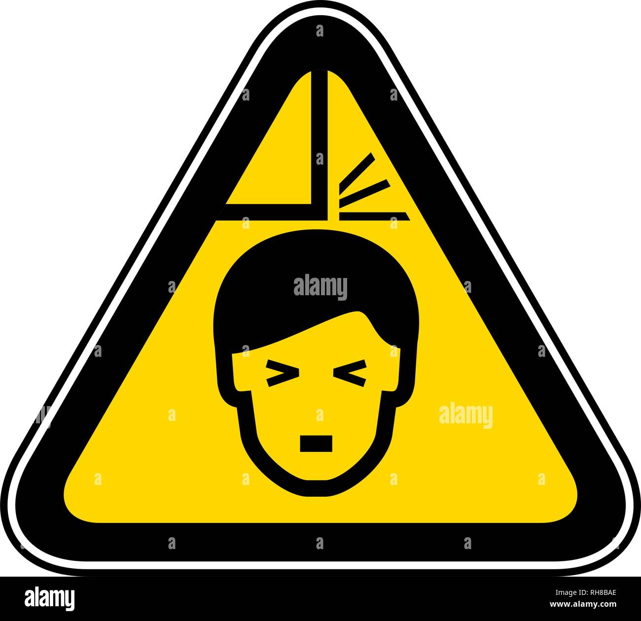 Triangular Warning Hazard Symbol Stock Vector Image & Art - Alamy
