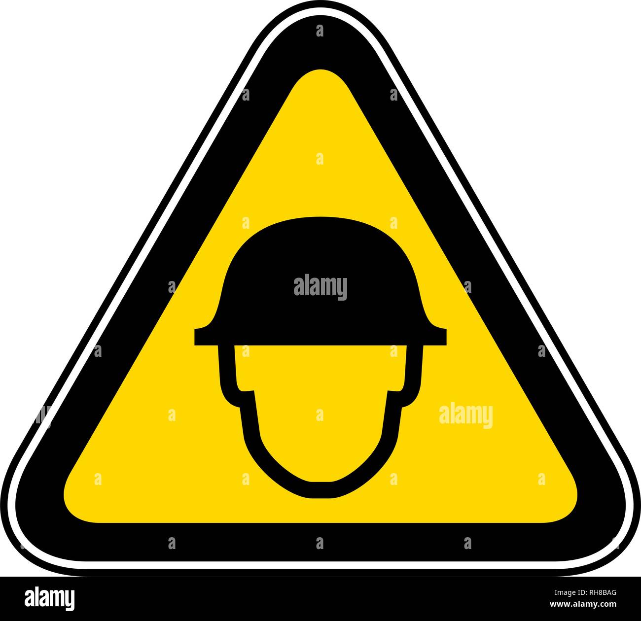 Triangular Warning Hazard Symbol Stock Vector Image & Art - Alamy