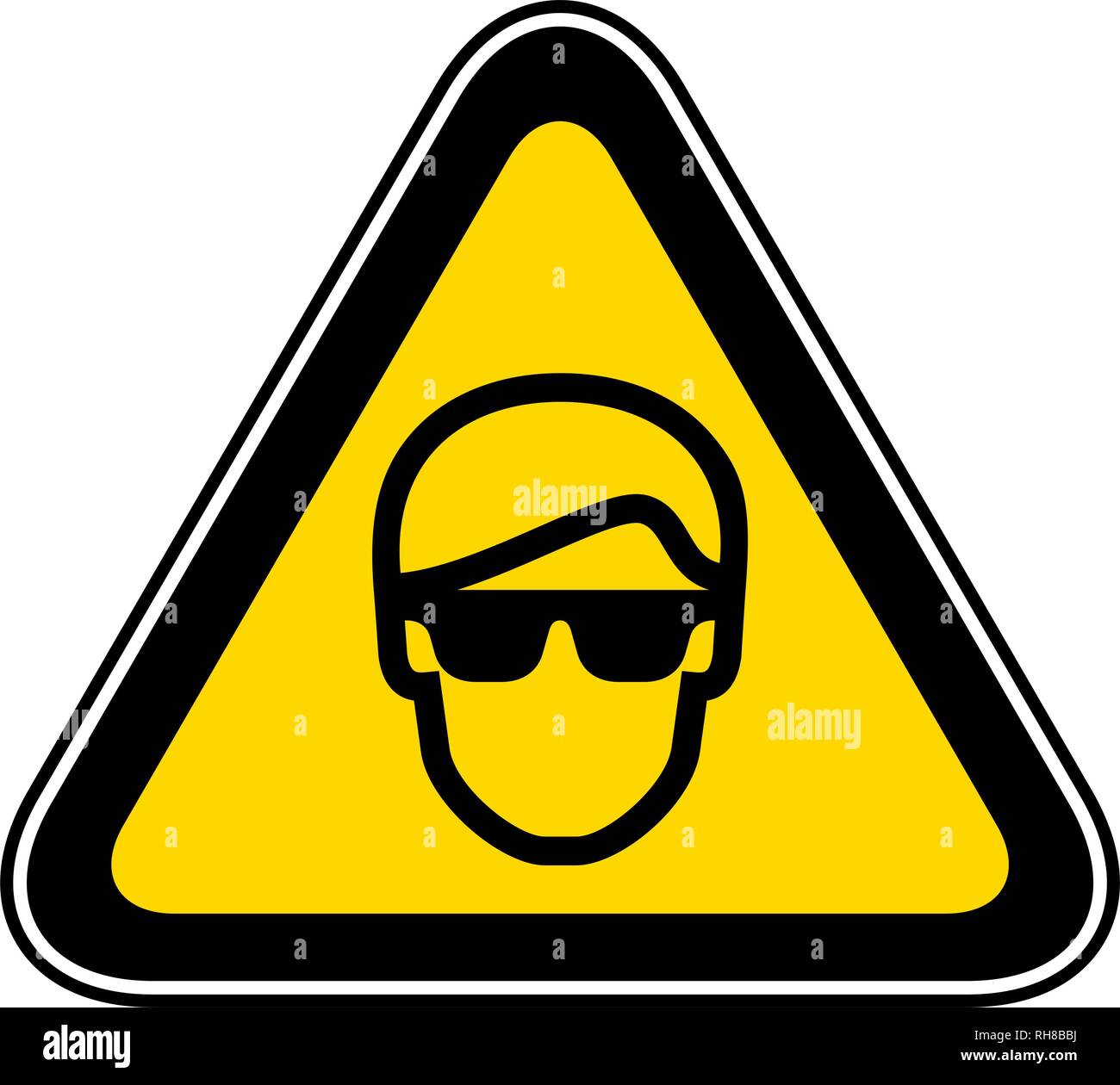 Triangular Warning Hazard Symbol Stock Vector Image & Art - Alamy
