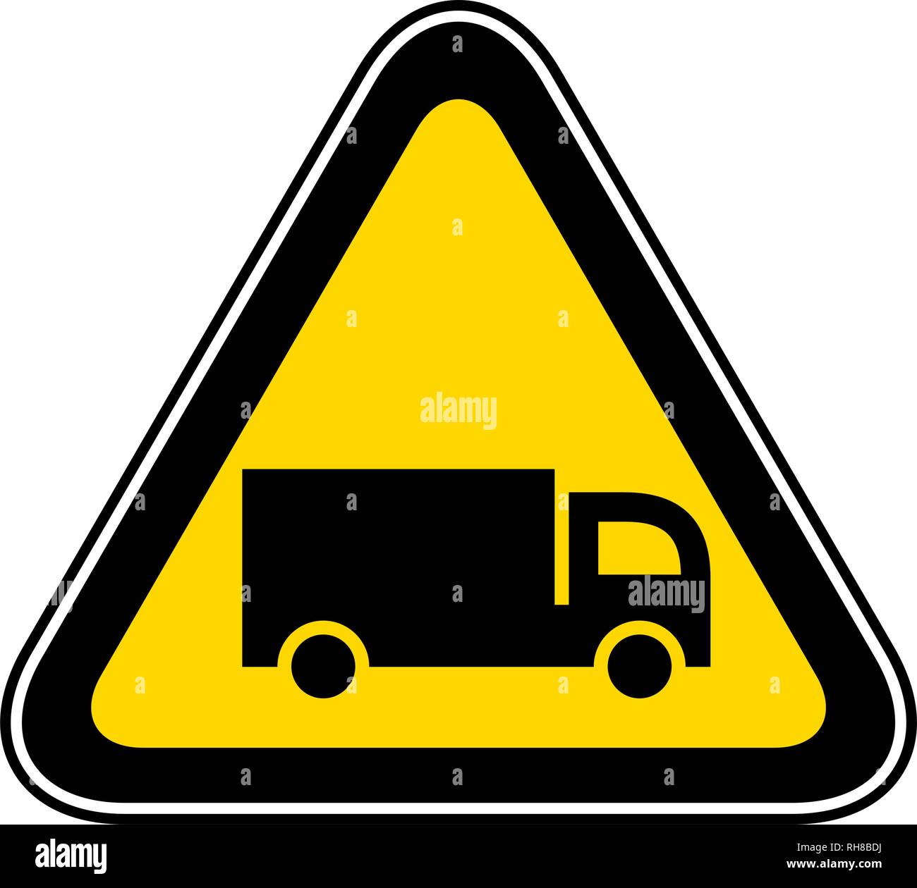 Triangular Warning Hazard Symbol Stock Vector Image & Art - Alamy