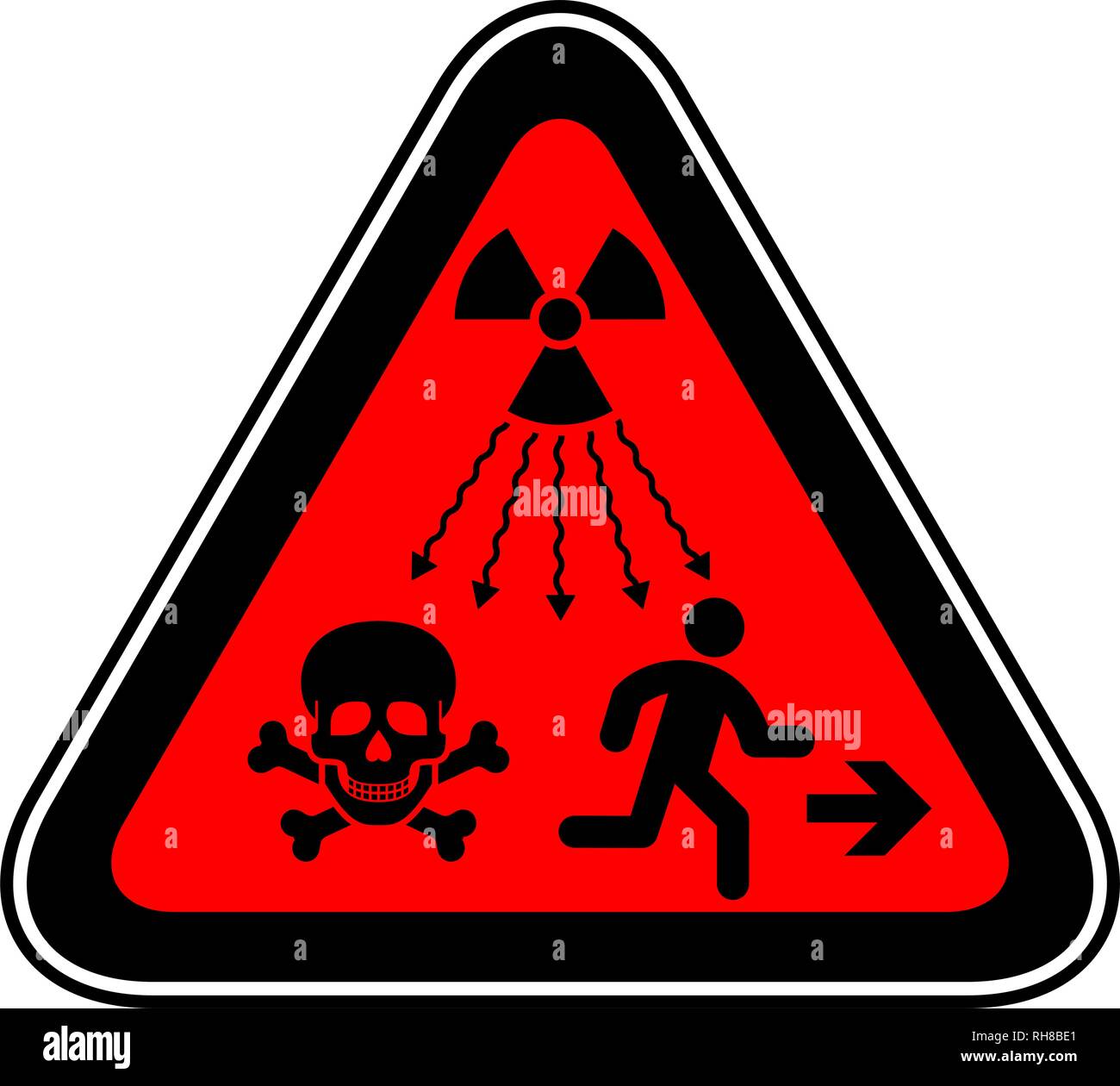 Triangular Warning Hazard Symbol Stock Vector Image & Art - Alamy