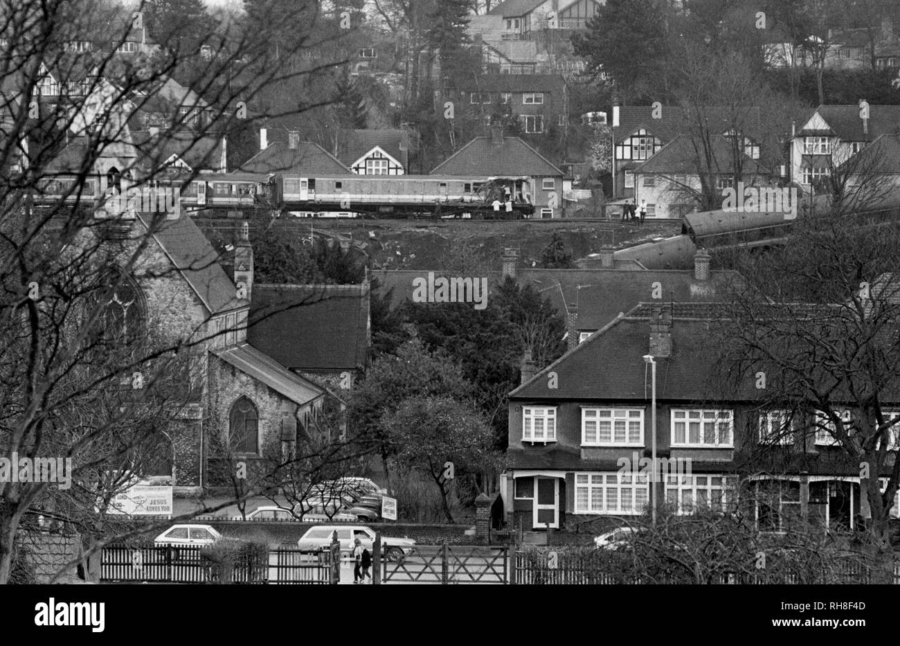 The scene of the rail crash at Purley, Surrey Stock Photo - Alamy