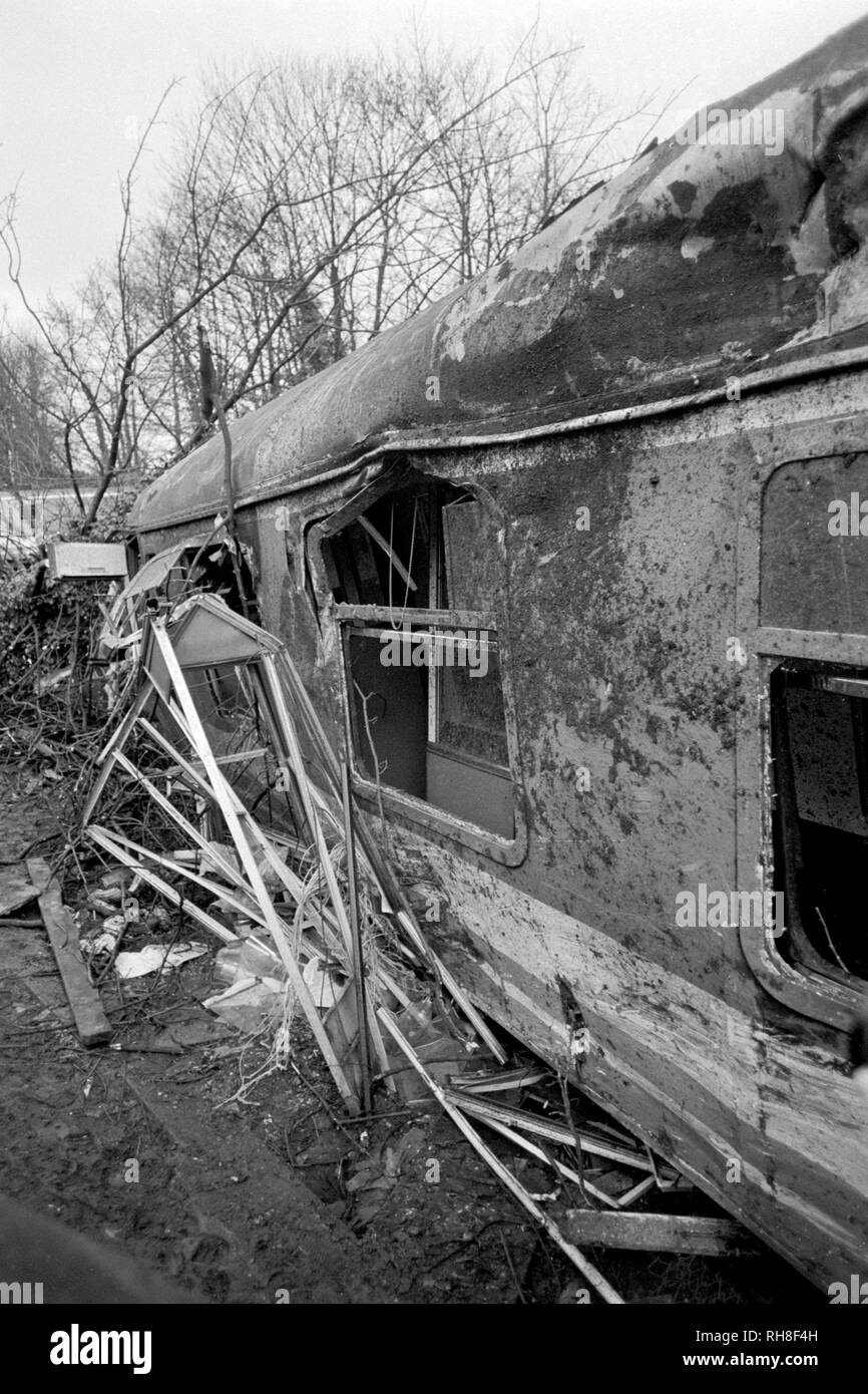 Rail railway train accident Black and White Stock Photos & Images - Alamy