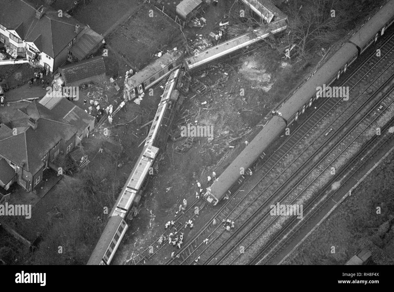 Train crash aerial hi-res stock photography and images - Alamy