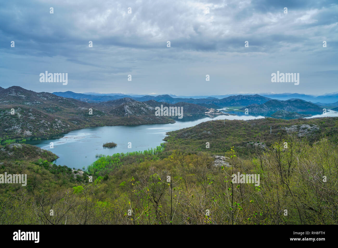 Beautiful landscape of the Skadar Lake National Park in Montenegro ...