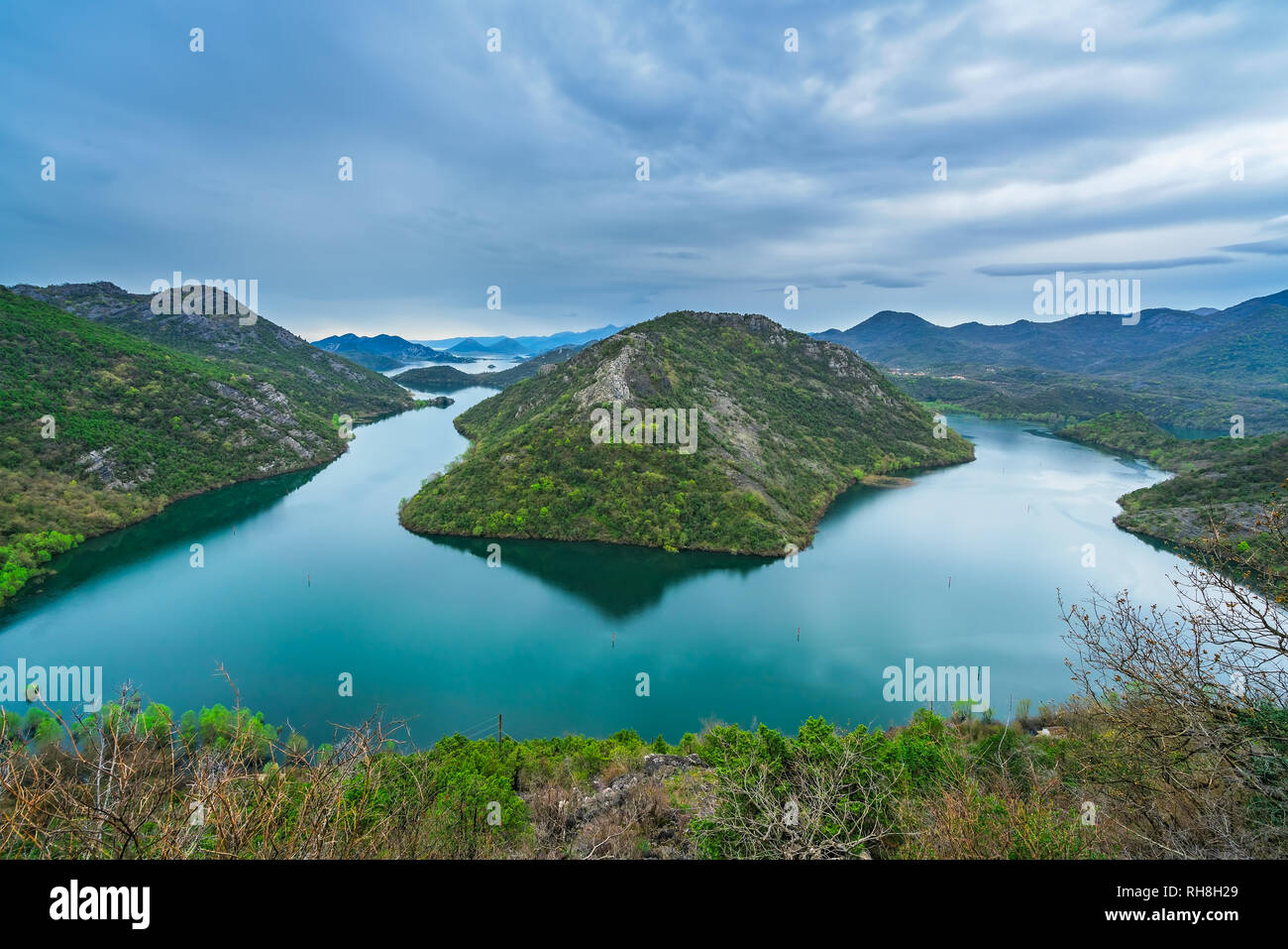 The hill called the Green Pyramid and the bend of the Rijeka Crnojevica ...