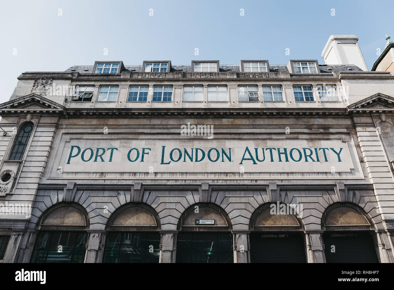 London, UK - June 03, 2017: Facade of the Port of London Authority ...