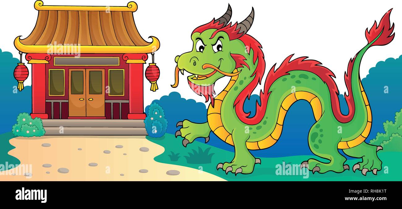 Chinese dragon theme image 3 - eps10 vector illustration Stock Vector ...