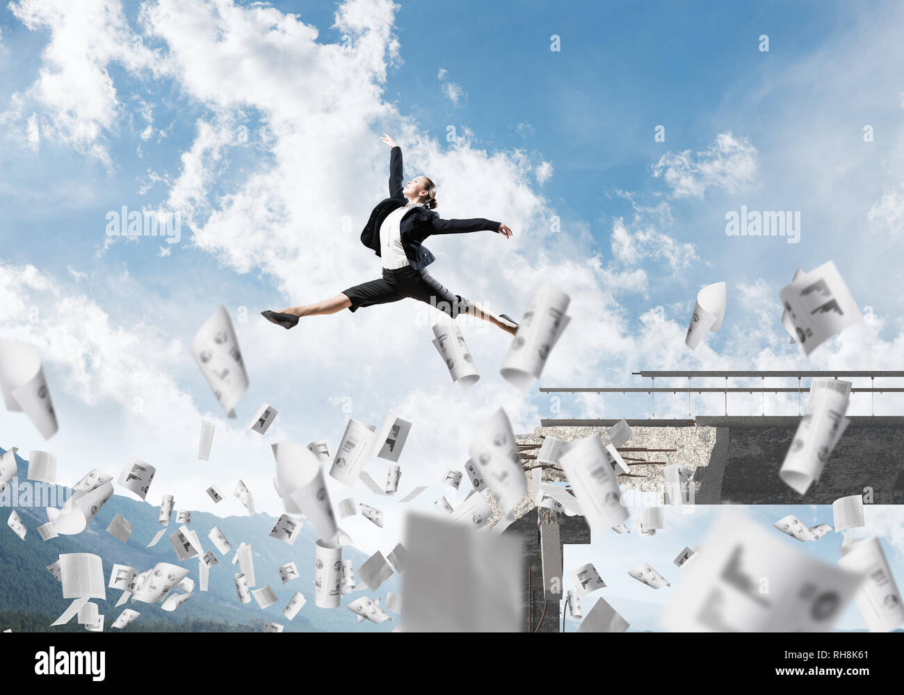 Problems and difficulties overcoming concept Stock Photo - Alamy