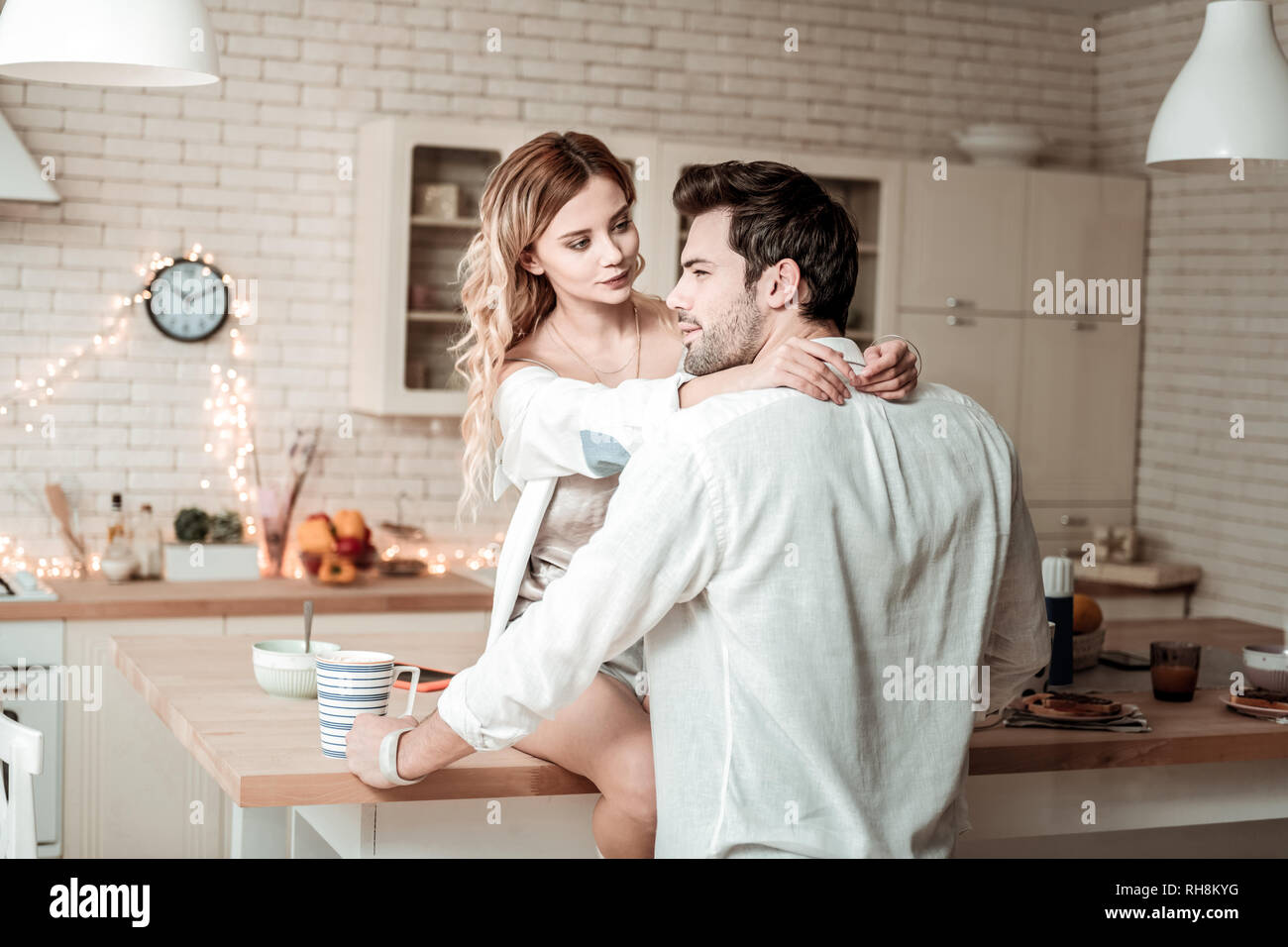 Romantic woman man legs hi-res stock photography and images - Alamy
