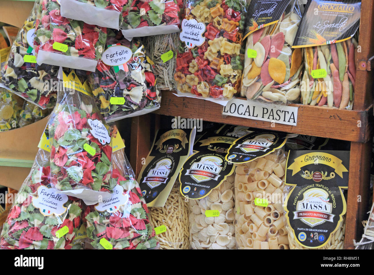 Various types of dried pasta Stock Photo - Alamy