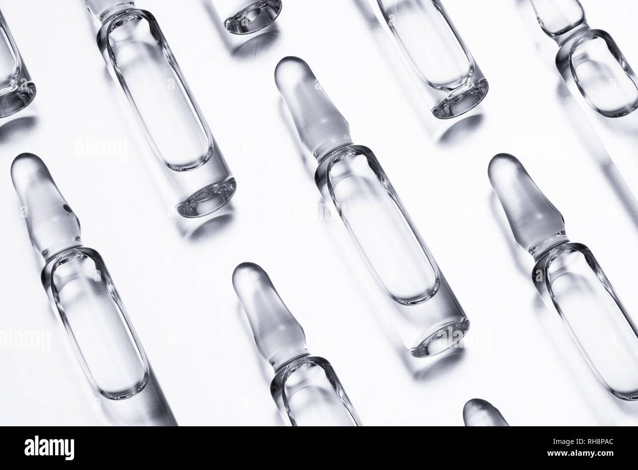 Medical ampules for injections on a white background Stock Photo - Alamy