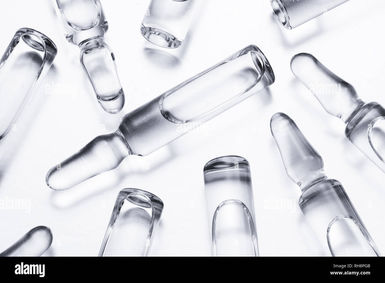 Medical ampules for injections on a white background Stock Photo - Alamy