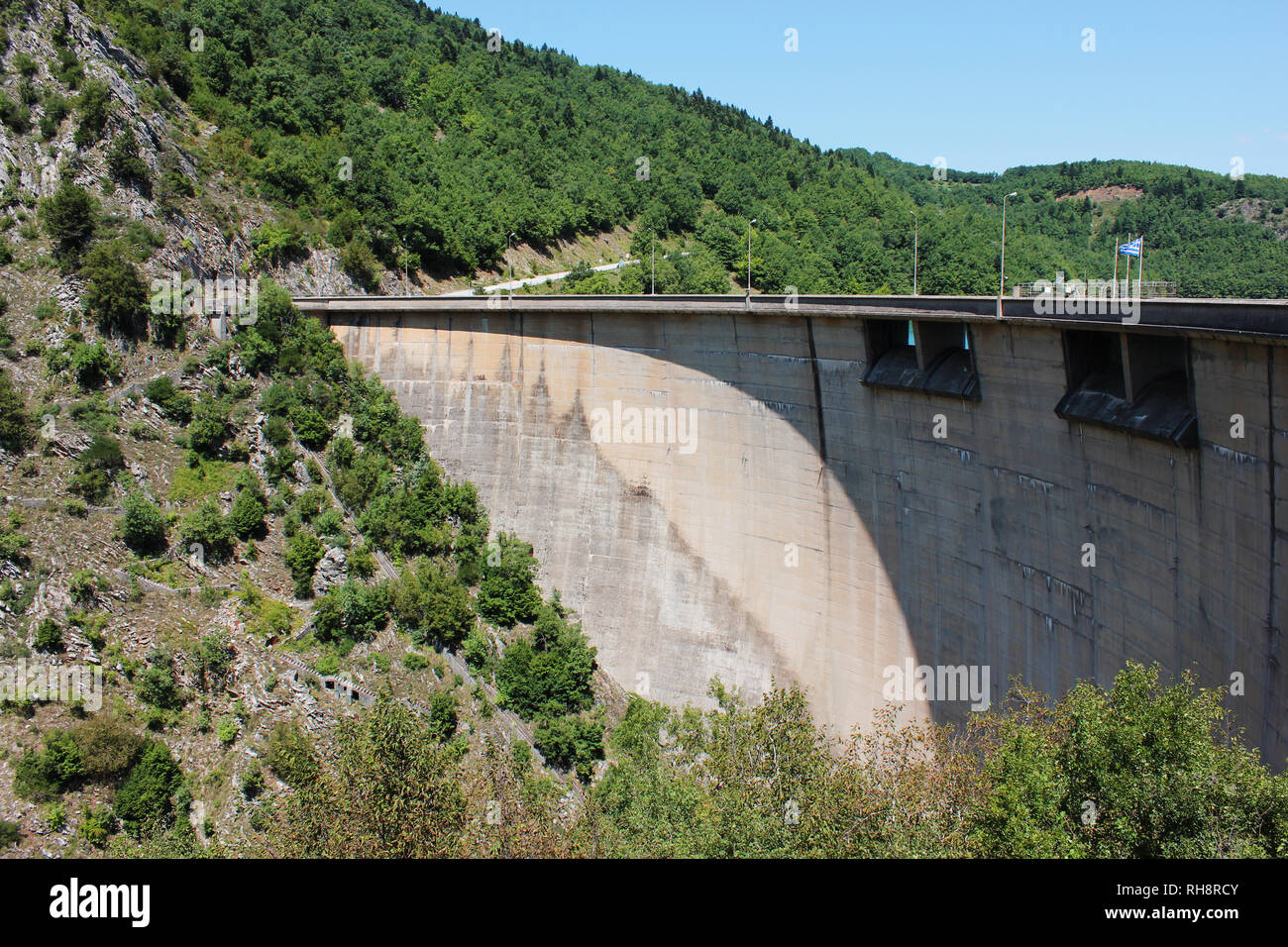 Hydroelectric Dam at Lake Plastira of Karditsa central Greece Europe ...