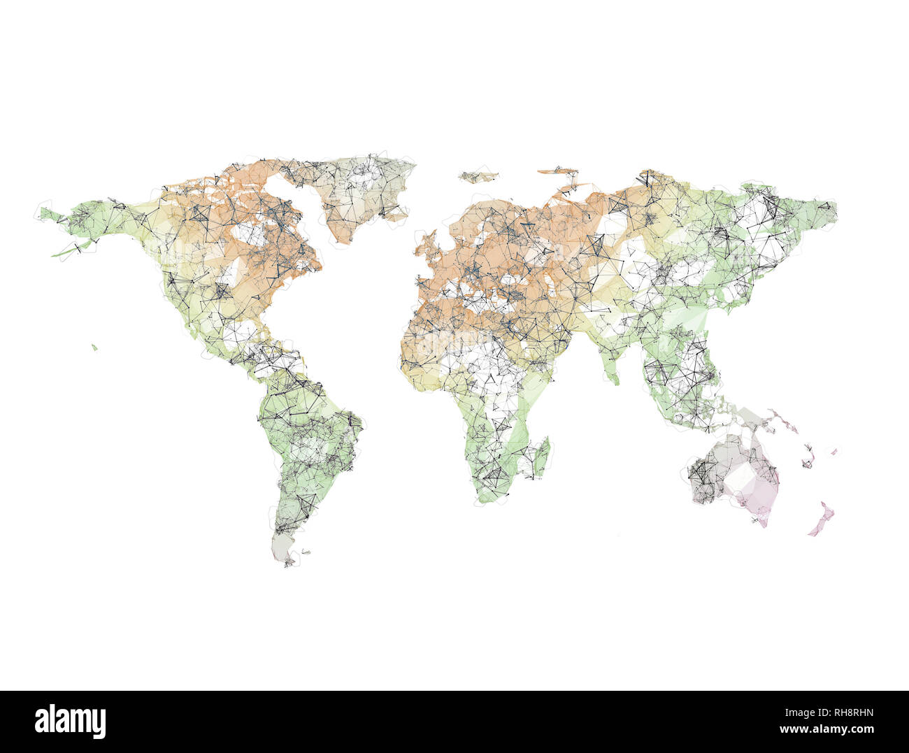 Colorful world map hi-res stock photography and images - Alamy